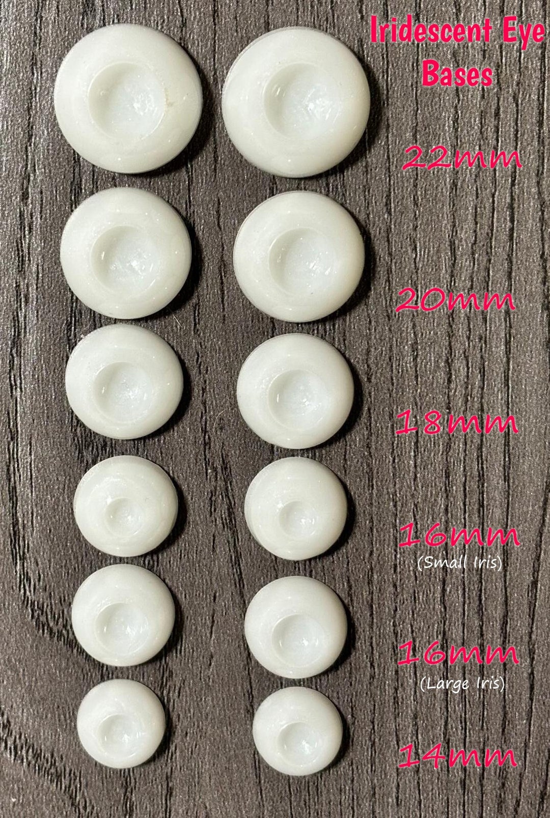 Pearlescent BJD Doll Eye Bases - Etsy