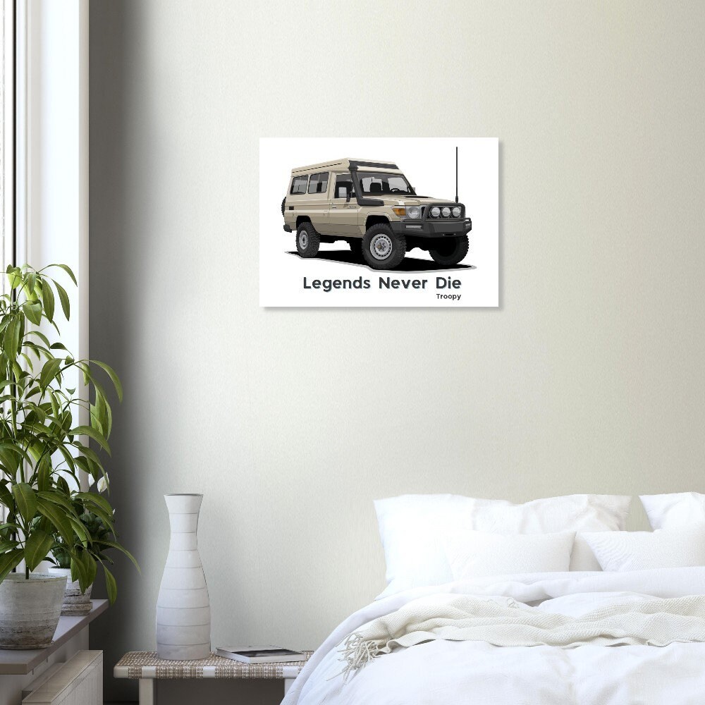 Toyota Land Cruiser 70 Series Classic Semi-glossy Paper Poster | Toyota ...