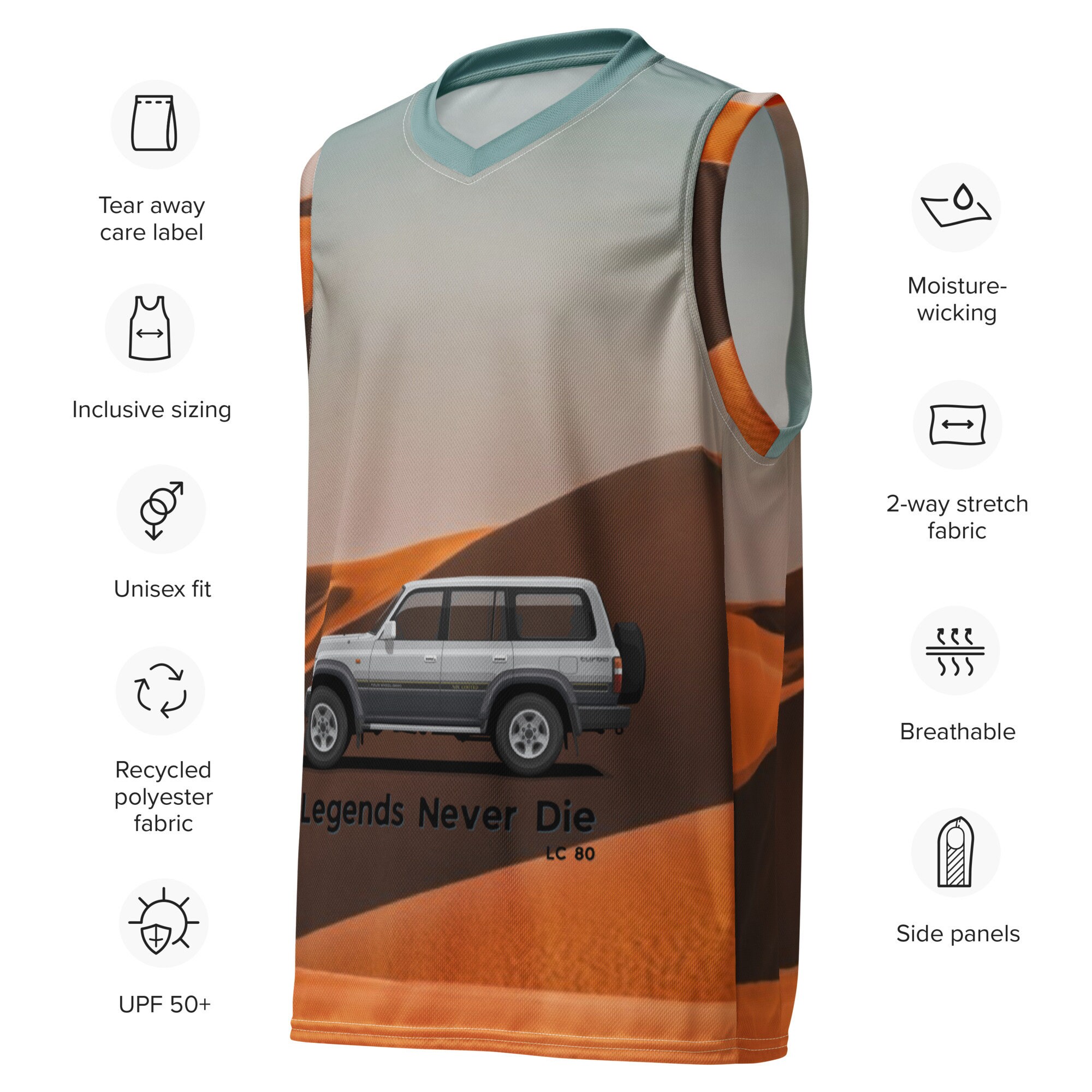 Toyota Land Cruiser 80 Series Men's and Women's Basketball Jersey. - Etsy