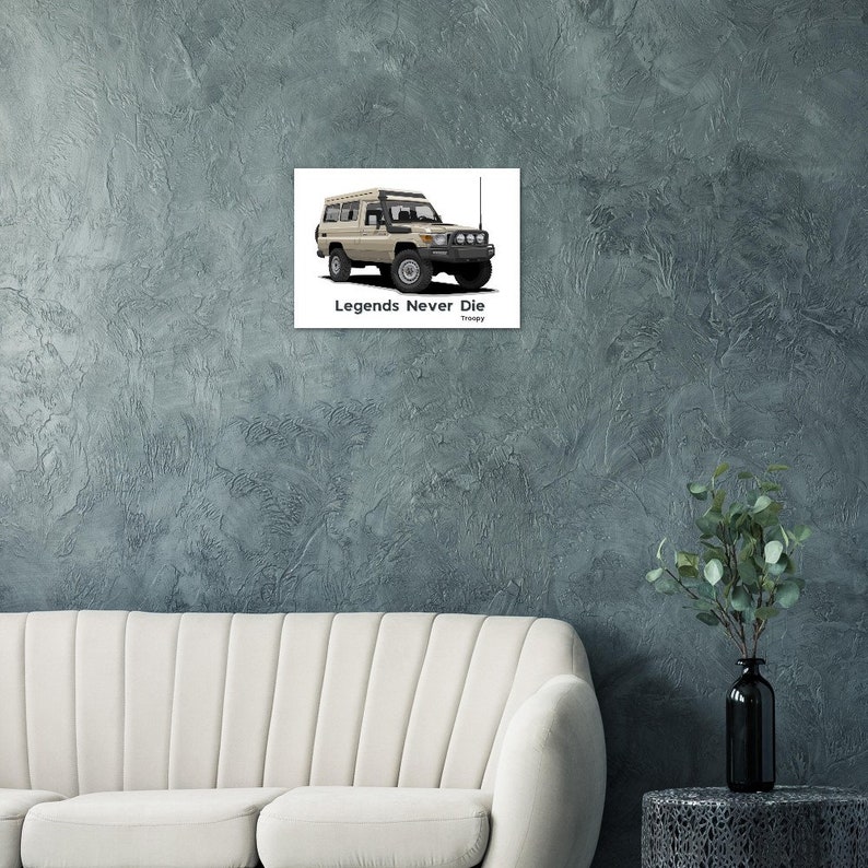 Toyota Land Cruiser 70 Series Classic Semi-glossy Paper Poster | Toyota ...