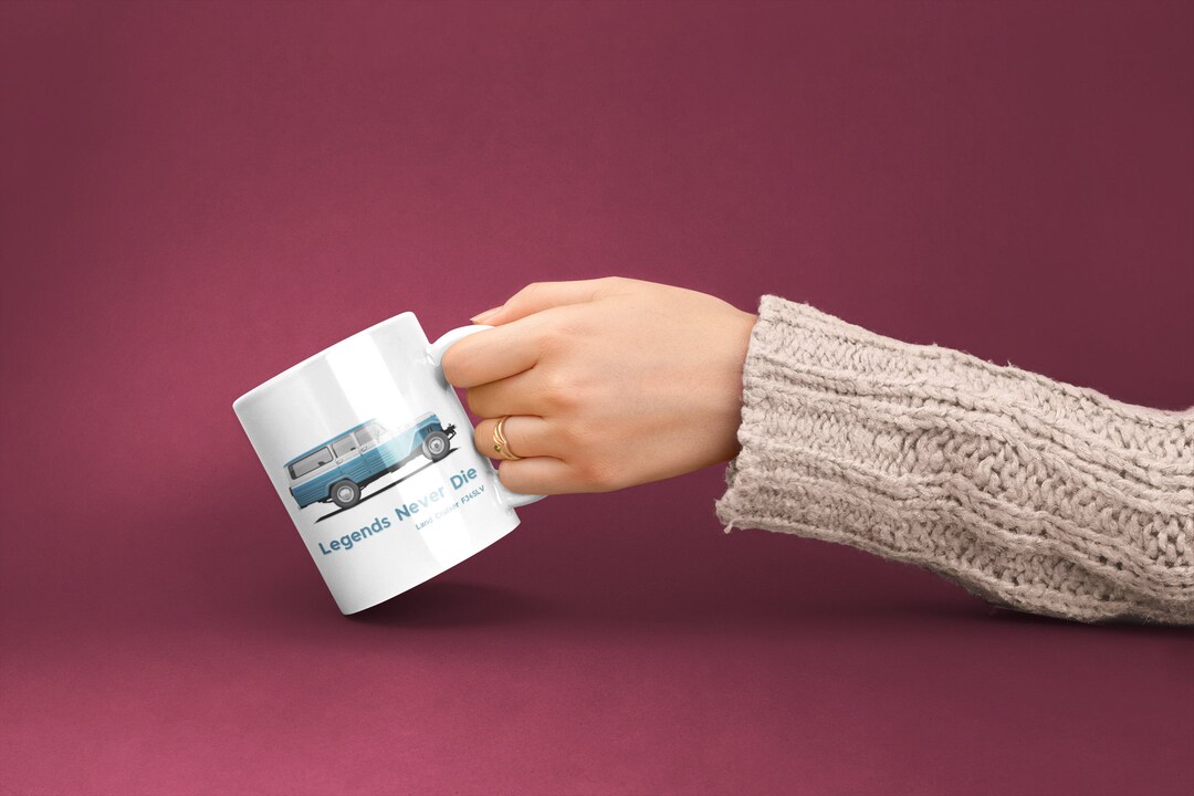 Toyota Land Cruiser FJ45LV Ceramic Mug With Color Inside | Land Cruiser ...