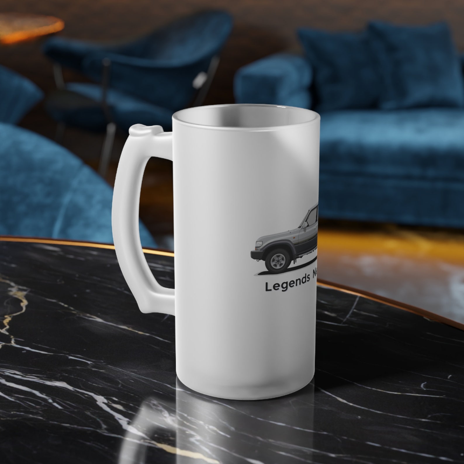 Toyota Land Cruiser 80 Series Frosted Glass Beer Mug Land Cruiser 80 ...