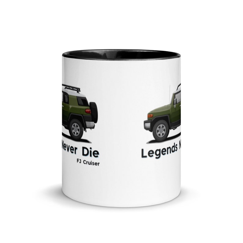 Toyota FJ Cruiser Army Green Toyota Mug With Color Inside FJ Cruiser ...