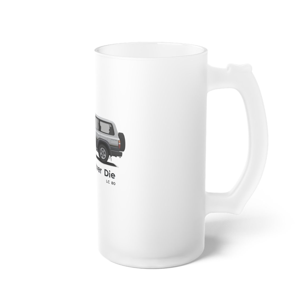 Toyota Land Cruiser 80 Series Frosted Glass Beer Mug Land Cruiser 80 ...