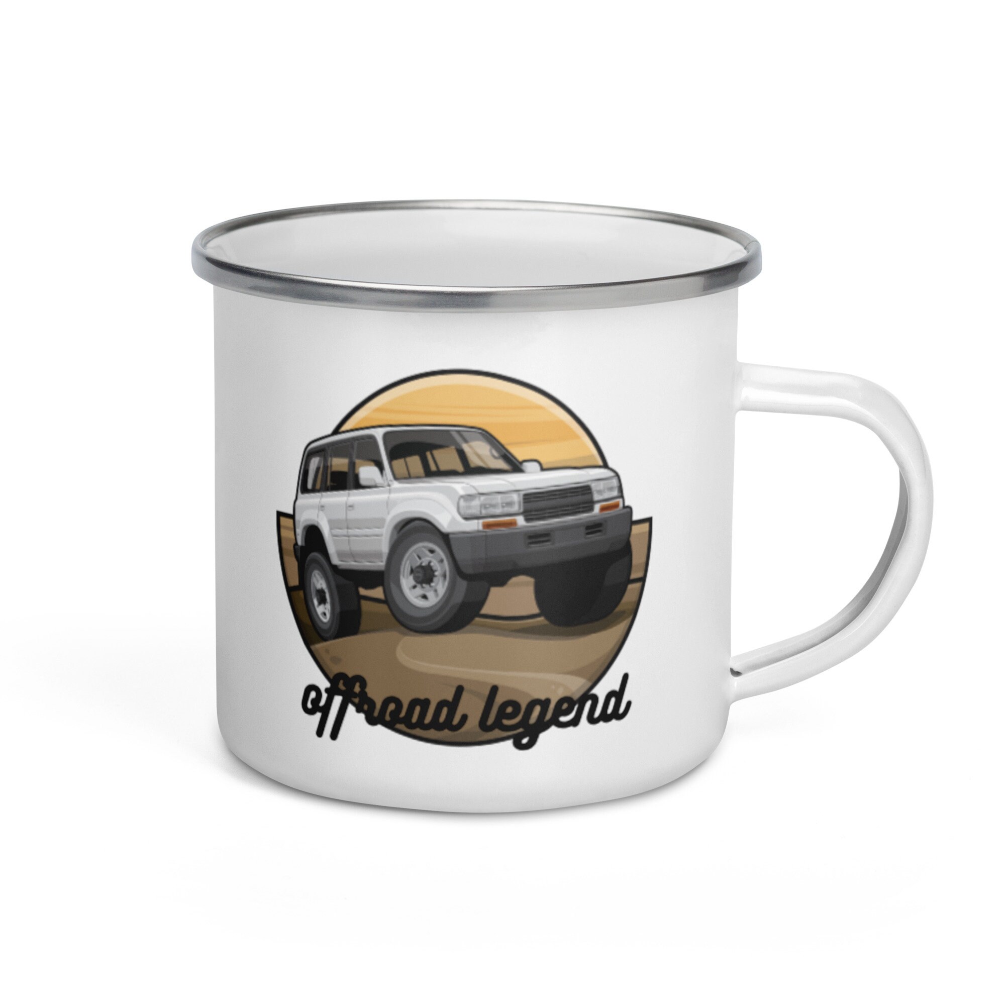 Toyota Land Cruiser 80 Series | Enamel Mug | Toyota Land Cruiser 4x4 ...