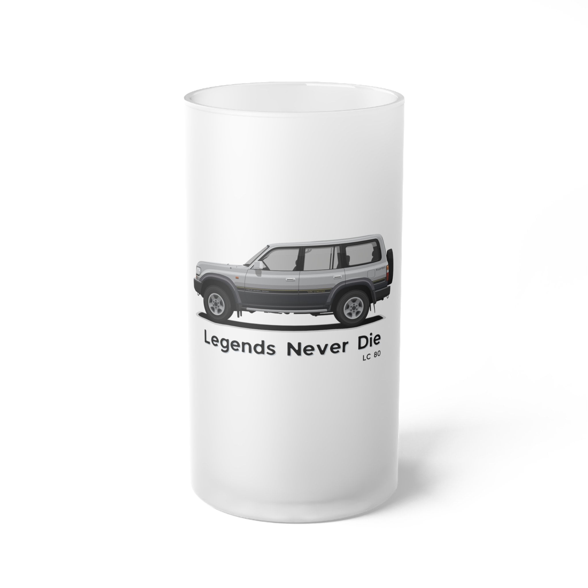 Toyota Land Cruiser 80 Series Frosted Glass Beer Mug Land Cruiser 80 ...