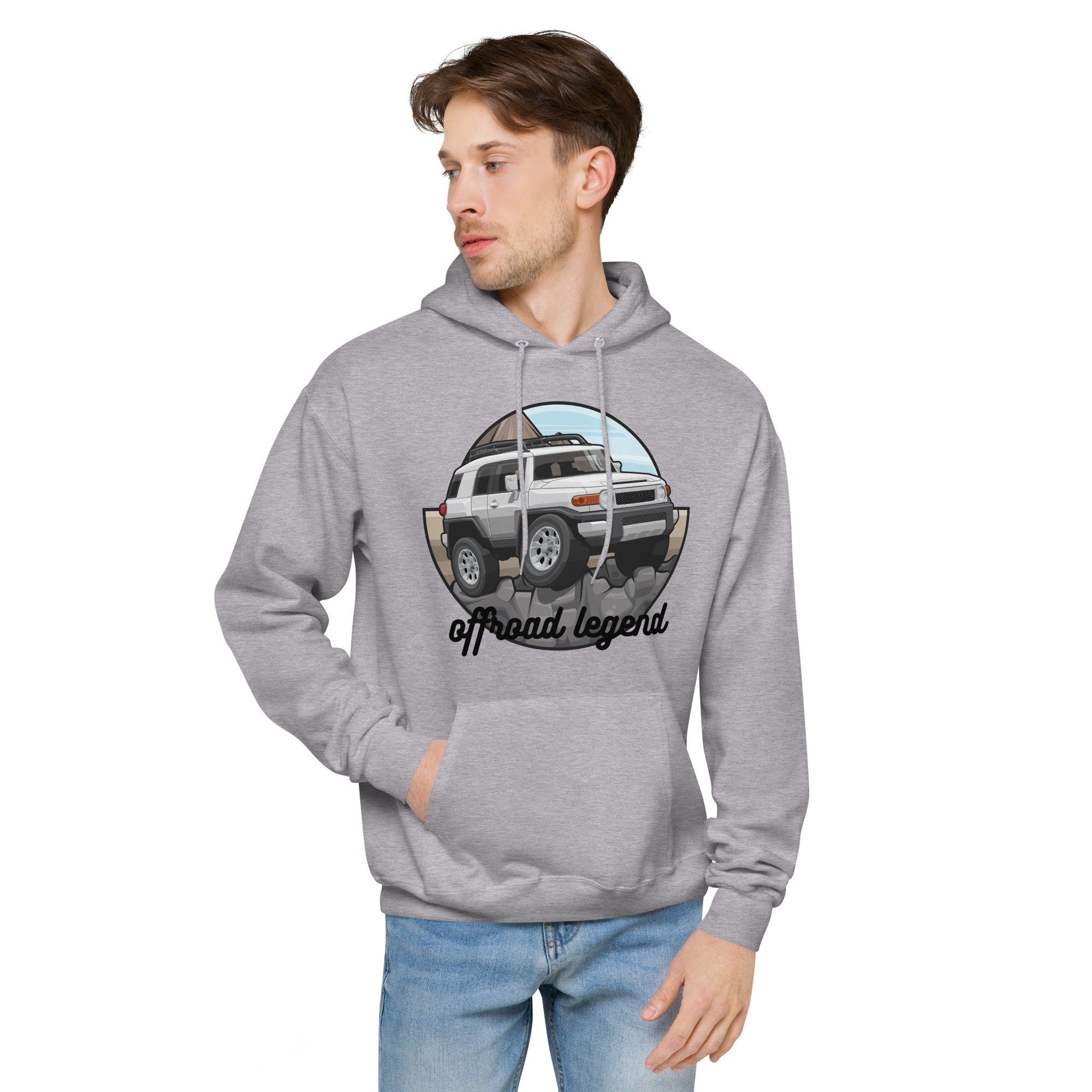 Toyota FJ Cruiser Fleece Hoodie: Offroad Legend 4x4 - Etsy