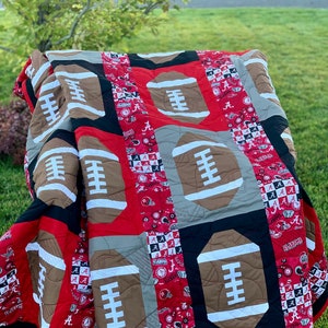 Handmade Alabama Football Lap Throw - Etsy