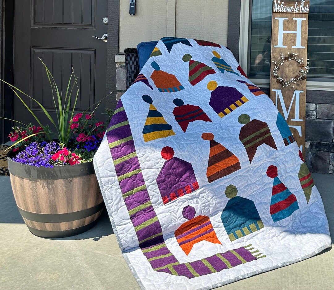 Hat Hat Hooray Lap Quilt - Etsy