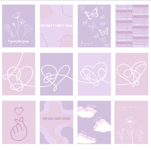 BTS Wall Art Print Set Digital Download - Etsy