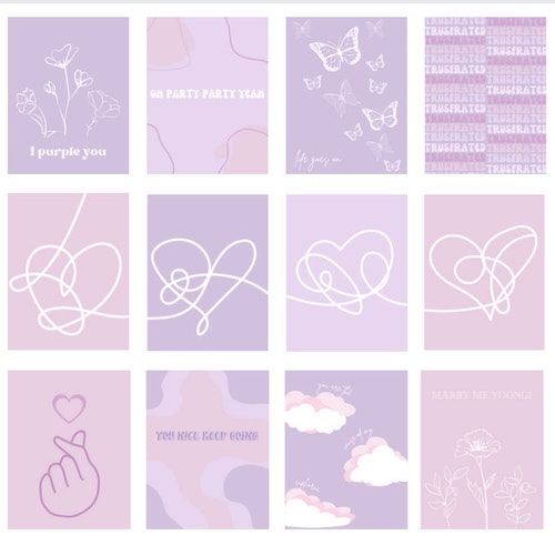 BTS Wall Art Print Set Digital Download - Etsy