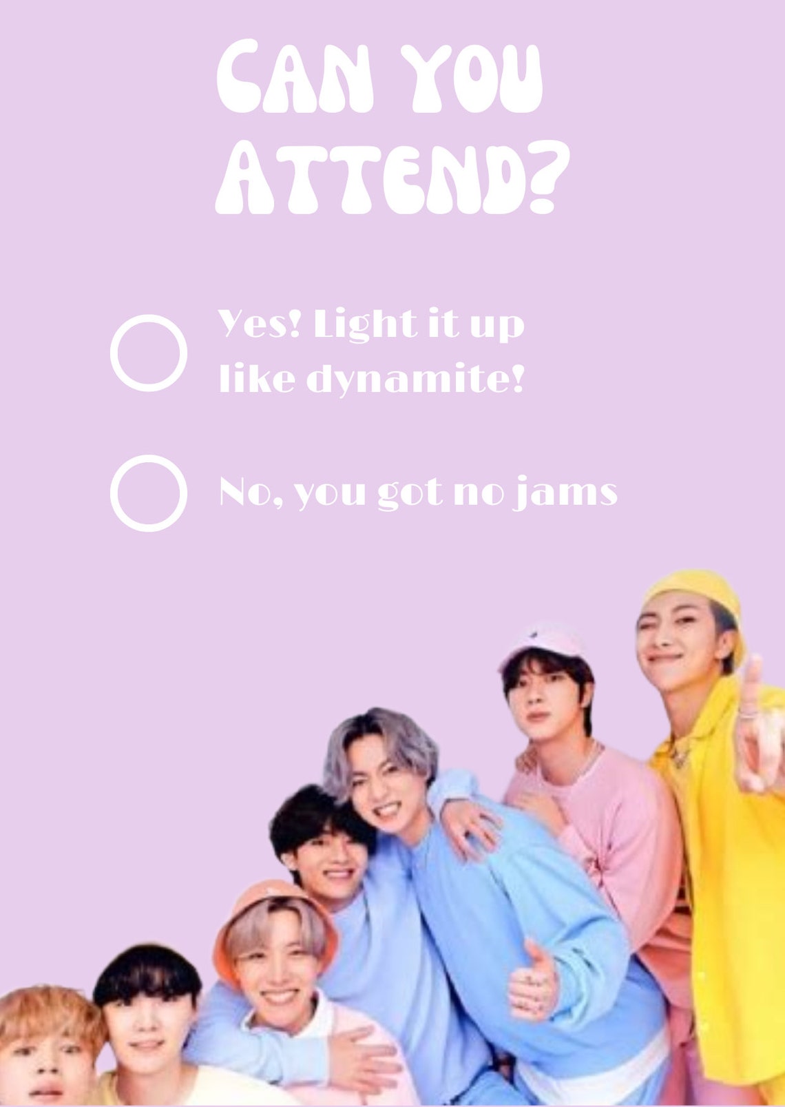 BTS Themed Digital Birthday Party Invitation | Custom Printable ...