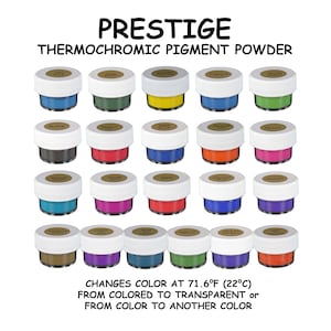 Prestige Thermochromic Pigment Powder | Changes Color at 22C (71.6F ...