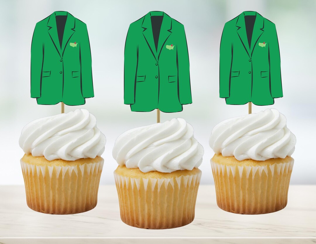 Masters Green Jacket Party Cupcake Toppers - Etsy