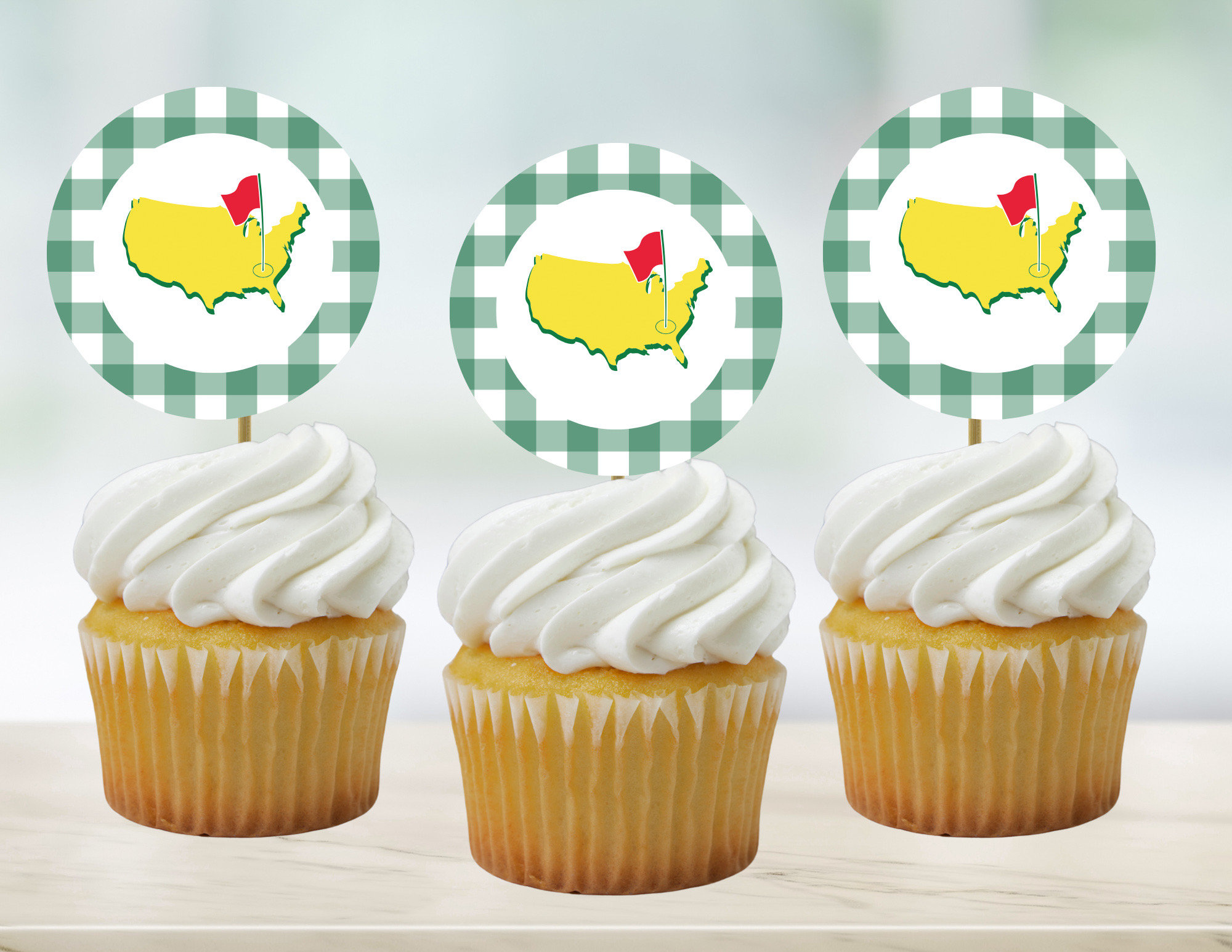 Masters Party Cupcake Toppers - Etsy