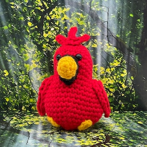 Cardinal Stuffed Animal - Red Bird Plushie - Etsy