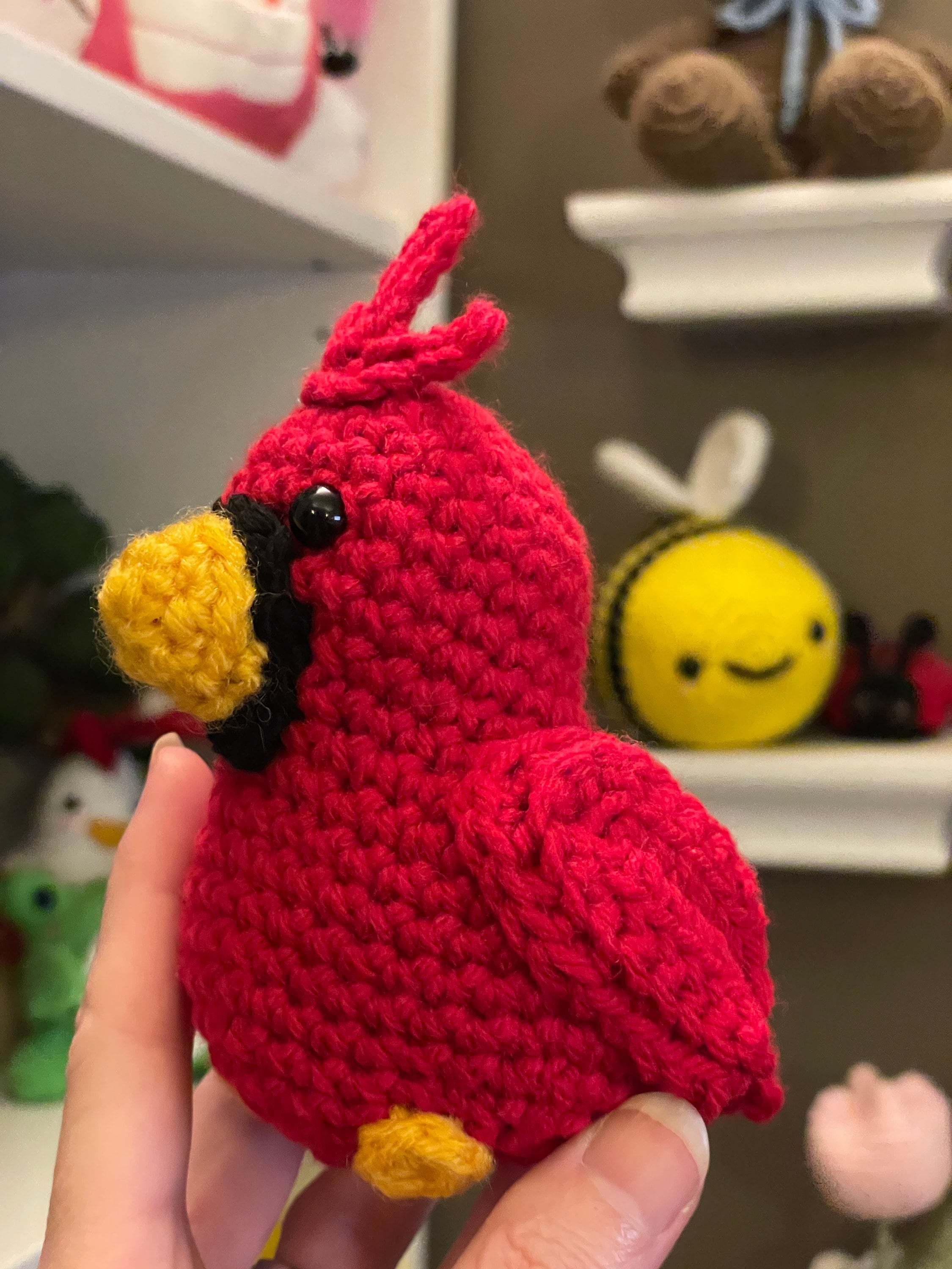 Cardinal Stuffed Animal Red Bird Plushie Etsy Canada