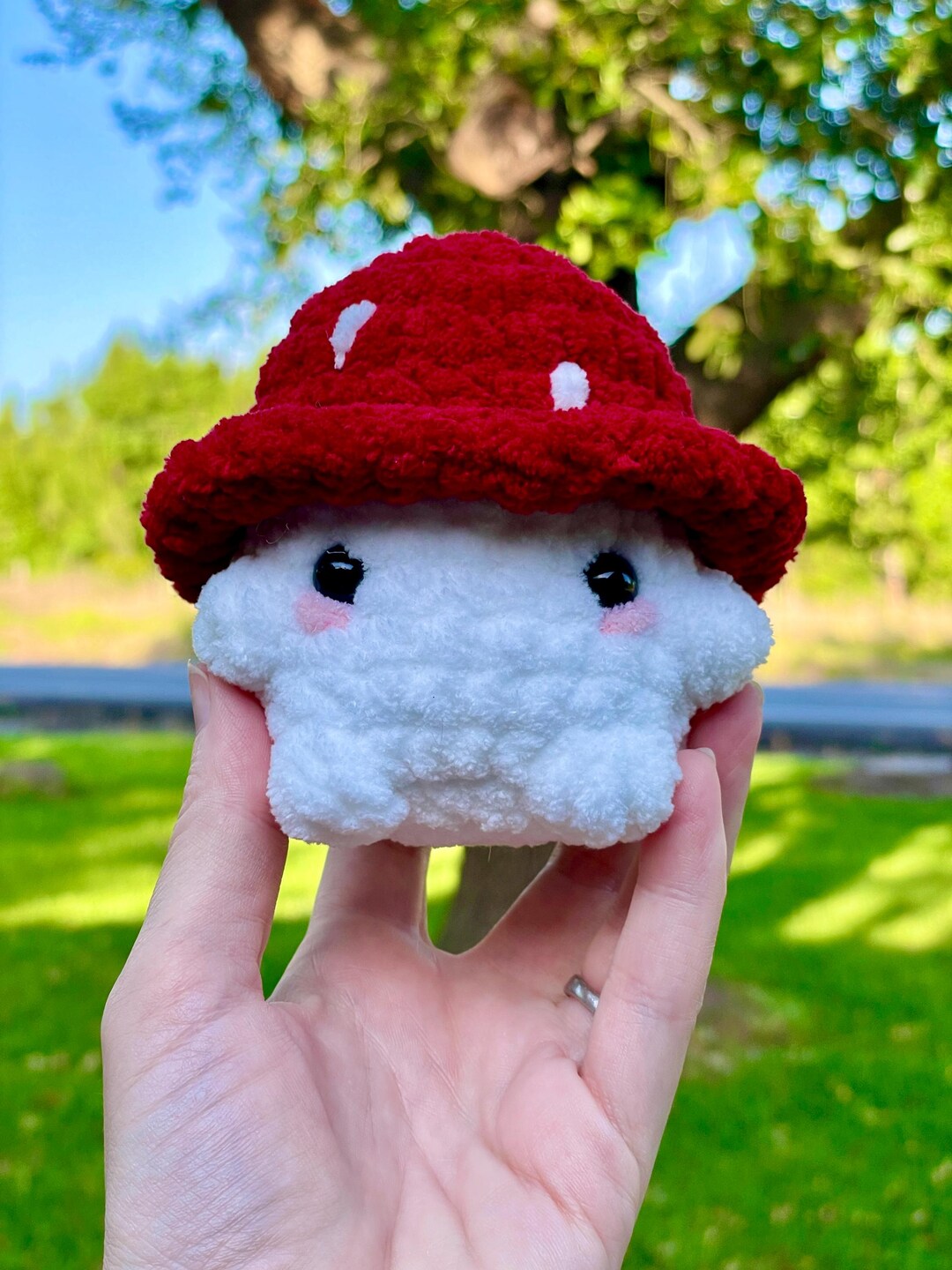 Mushy Boy - Chunky Crochet Mushroom Toy - Small Handheld Item - Etsy
