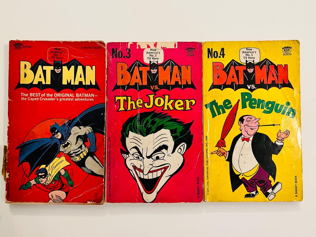 Superheroes and Super-villains! Batman - the Joker - the Penguin Signet ...