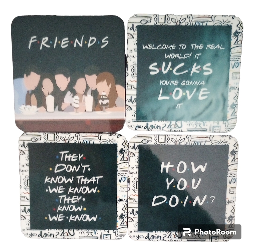 Friends TV Show Drink Coasters - Etsy