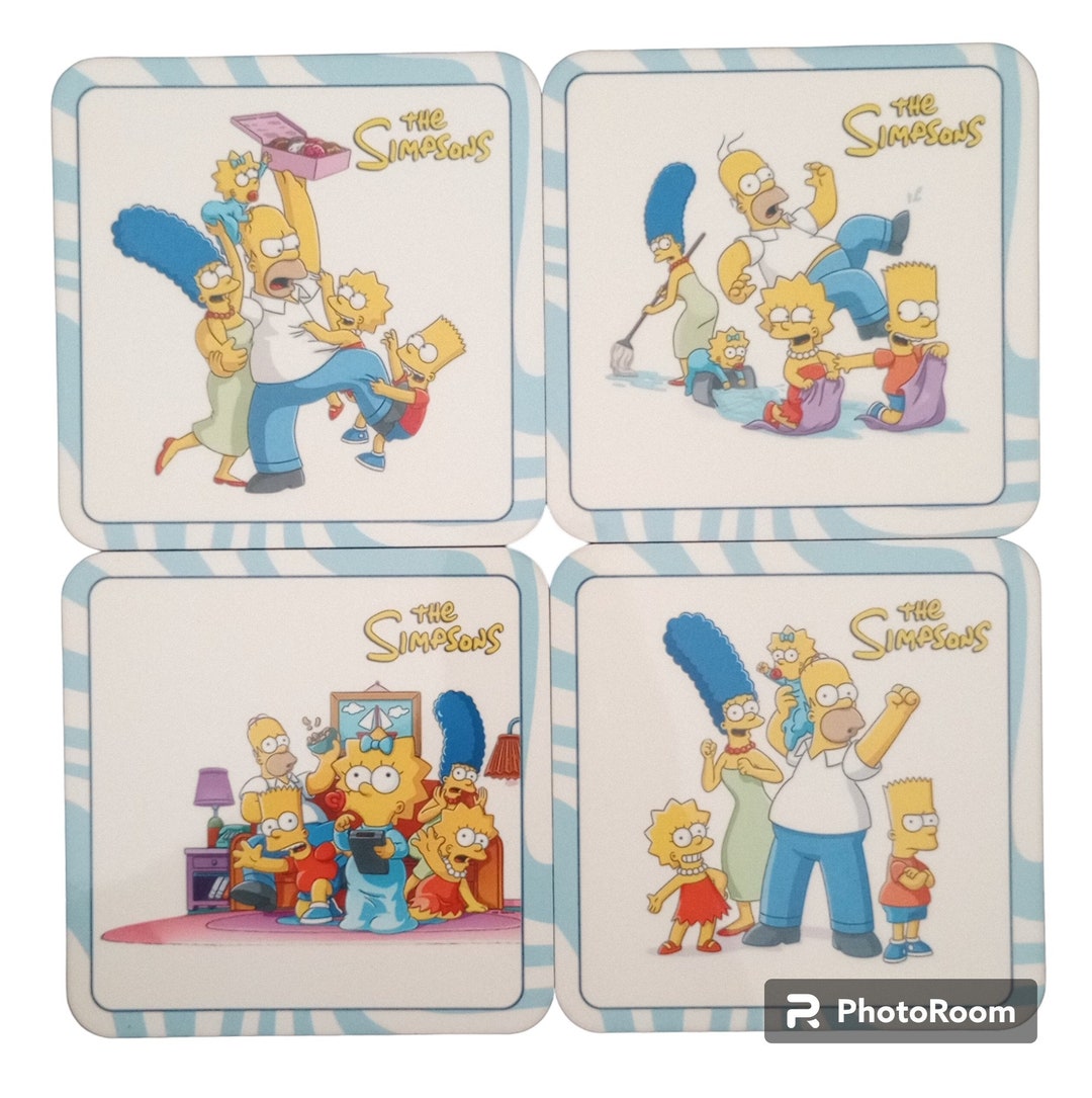 The Simpsons Family, Coasters - Etsy