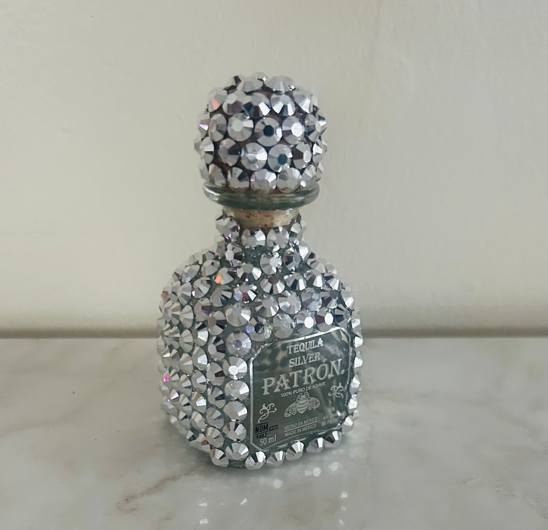 Bedazzled Rhinestone Mini Patron Bottle multiple Color Options - Etsy