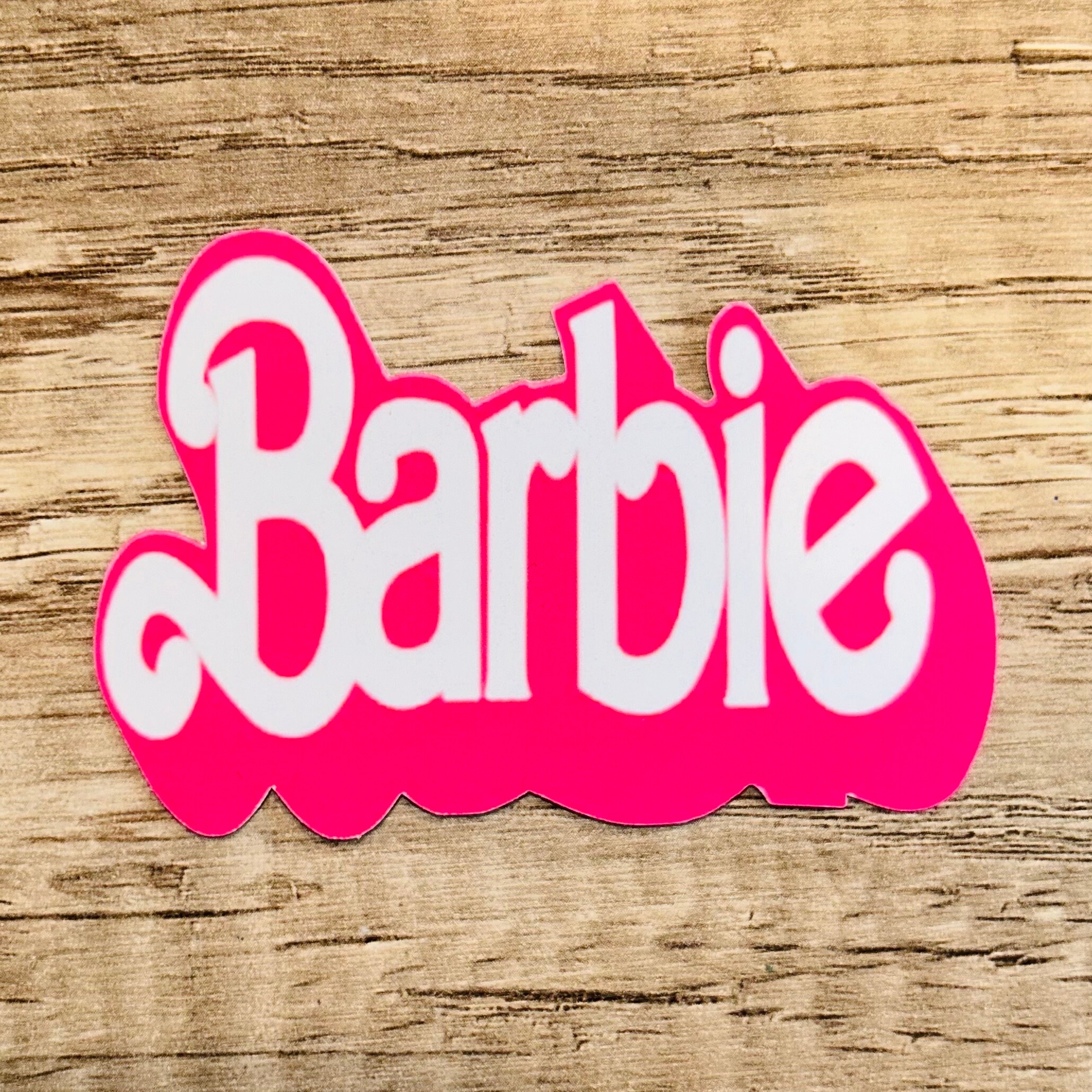 Girly Die-cut Doll Pink Logo Sticker - Etsy