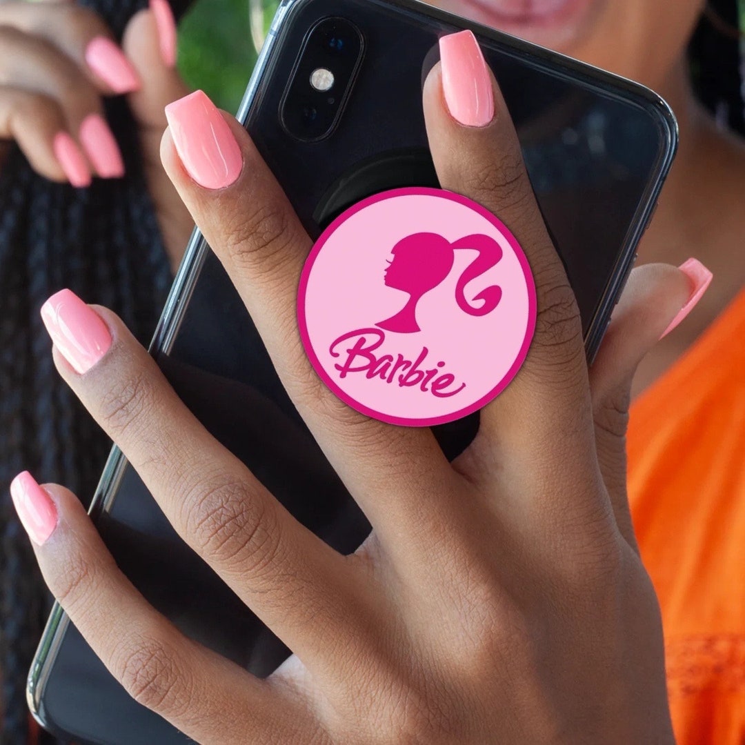Girly Pink Logo Phone Grip Holder - Etsy