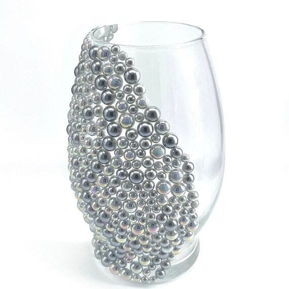 Vases Home & Living Organization Luxury Colorful AB Crystals Glass Vase ...