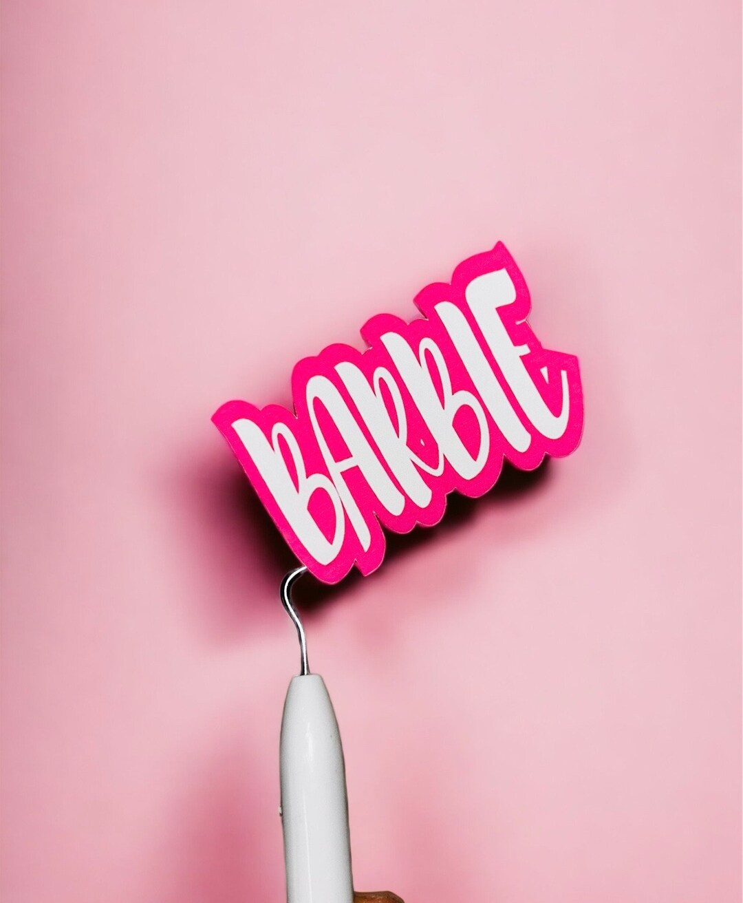 Girly Die-cut Doll Pink Logo Sticker - Etsy
