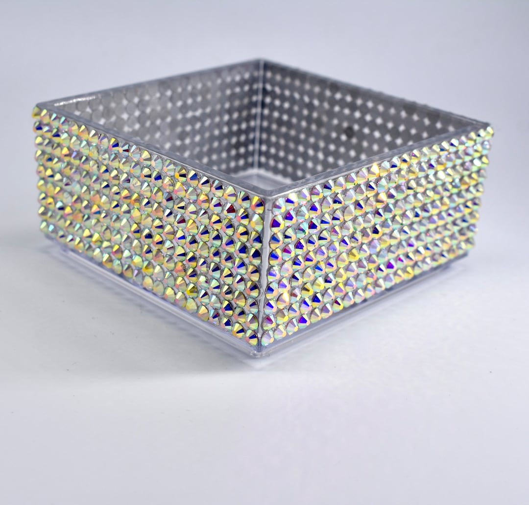 Bedazzled Rhinestone Stackable Storage Container (multiple Size Options ...
