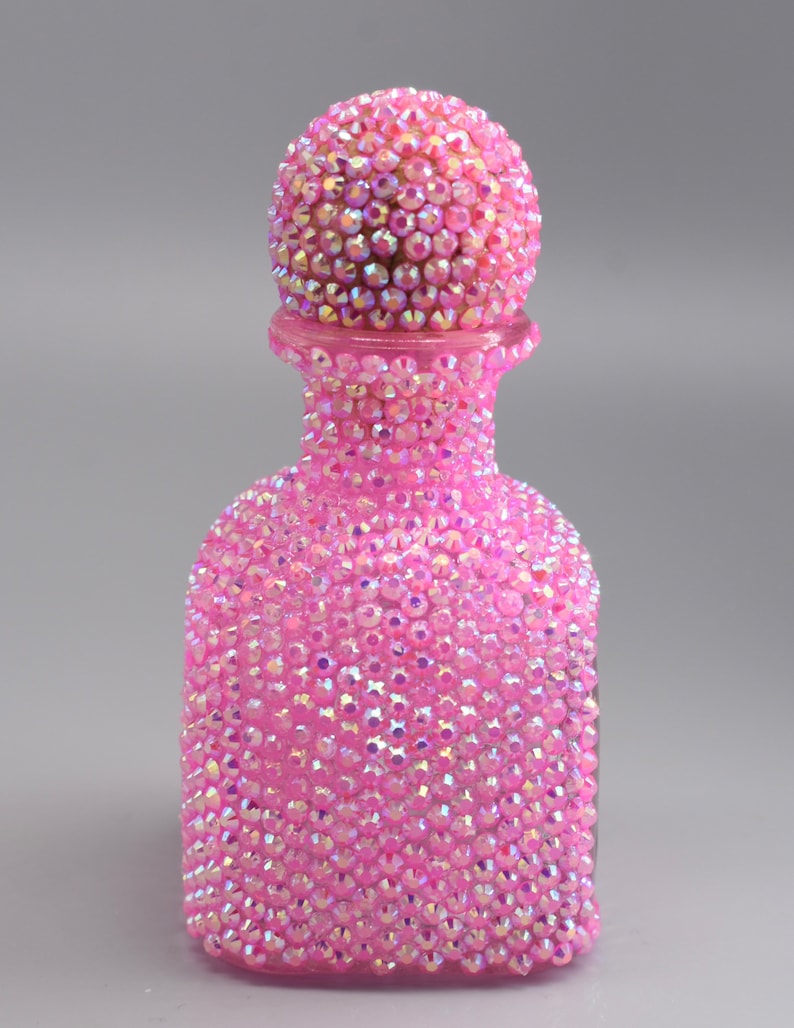 Bedazzled Pink Rhinestone Patron Bottle - Etsy