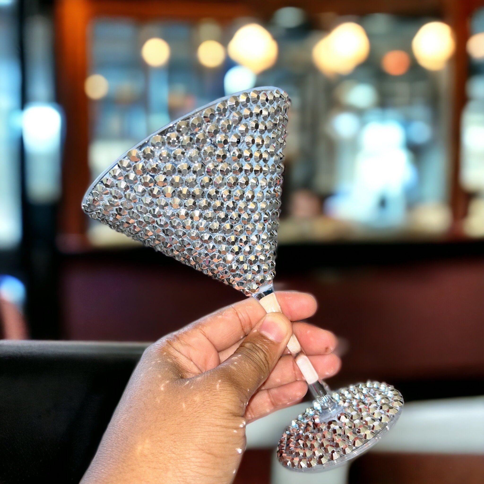 Bedazzled Rhinestone Martini Glass (multiple Color Options) - Etsy