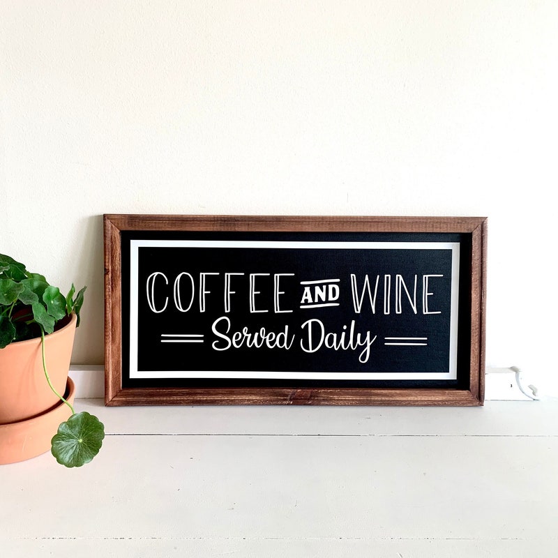 Coffee Wine Sign - Etsy