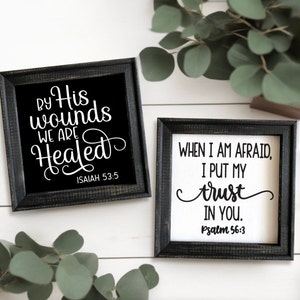 Bible Verse Mini Sign Collection | Christian Bible Verse Wall Art ...