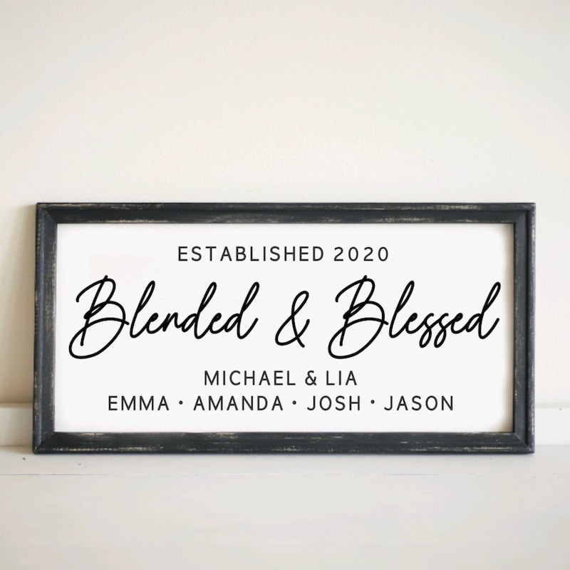 Blended Family Sign - Etsy