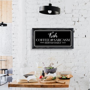 Coffee Sign, Coffee Bar Sign, Funny Coffee Signs, Coffee Station ...
