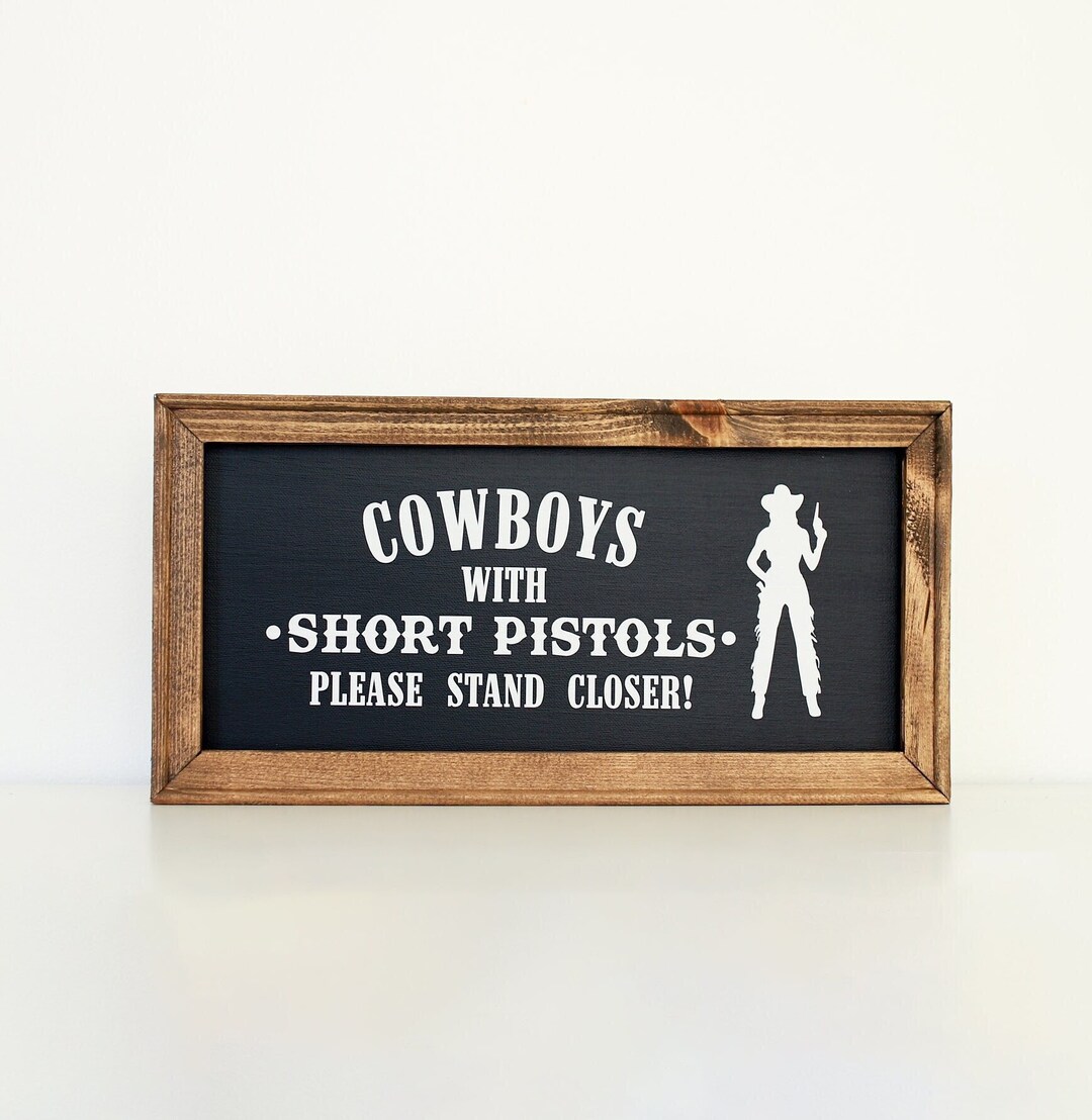 Western Bathroom Sign Home Decor Bathroom Art Funny Decor Bathroom ...