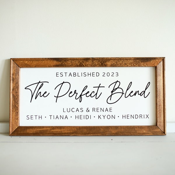 Blended Family Sign - Etsy