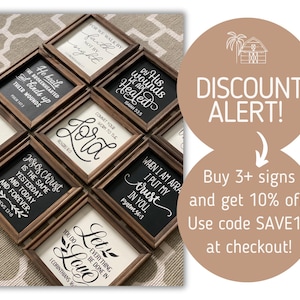 Bible Verse Mini Sign Collection | Christian Bible Verse Wall Art ...