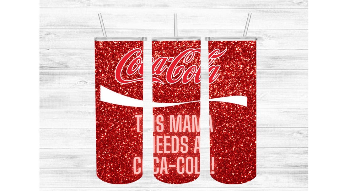 Mama Coca Cola Wrap 20 Oz Tumbler PNG Instant Download Sublimation ...