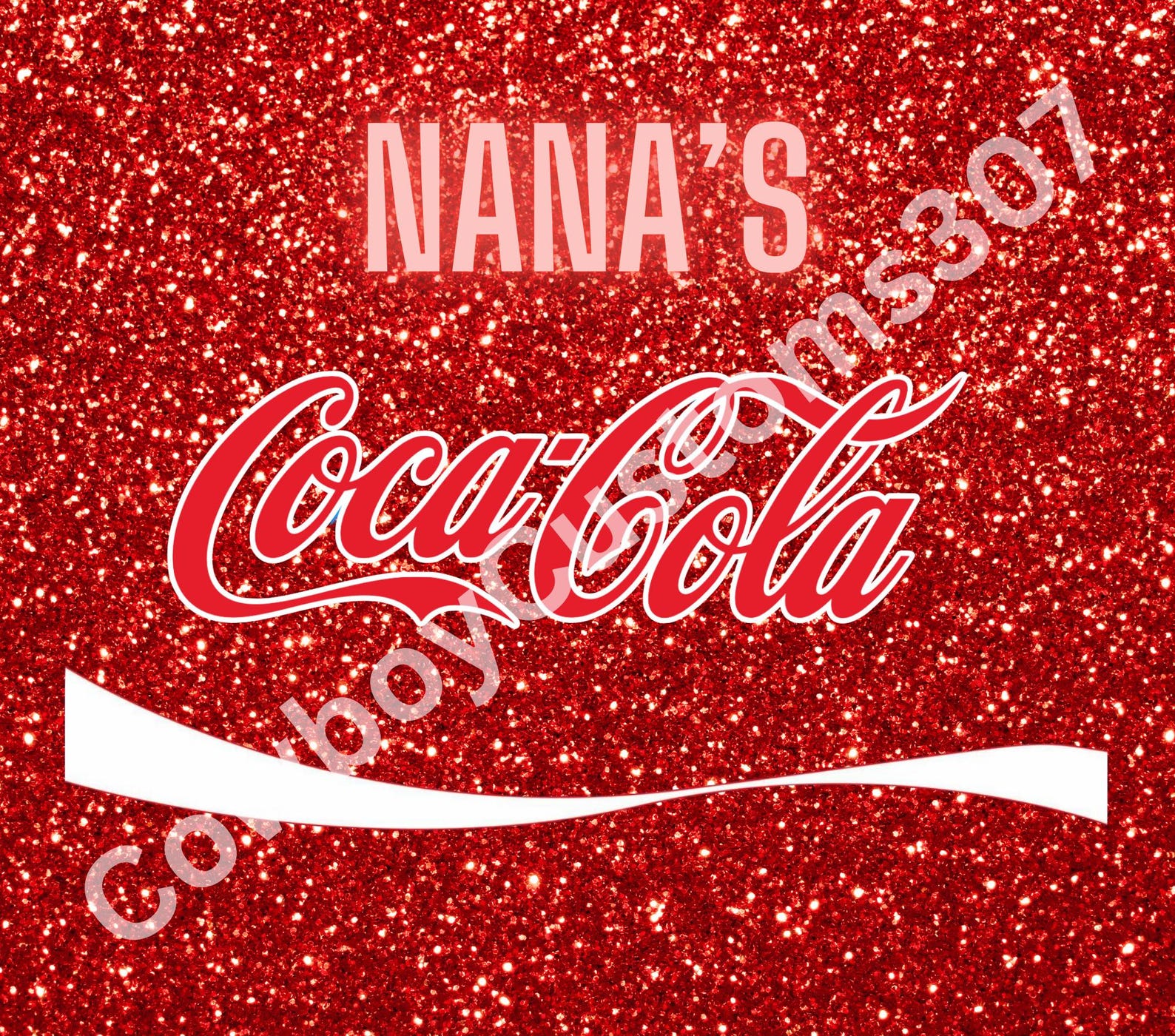 Nana Coca Cola Wrap 20 Oz Tumbler PNG Instant Download Sublimation ...