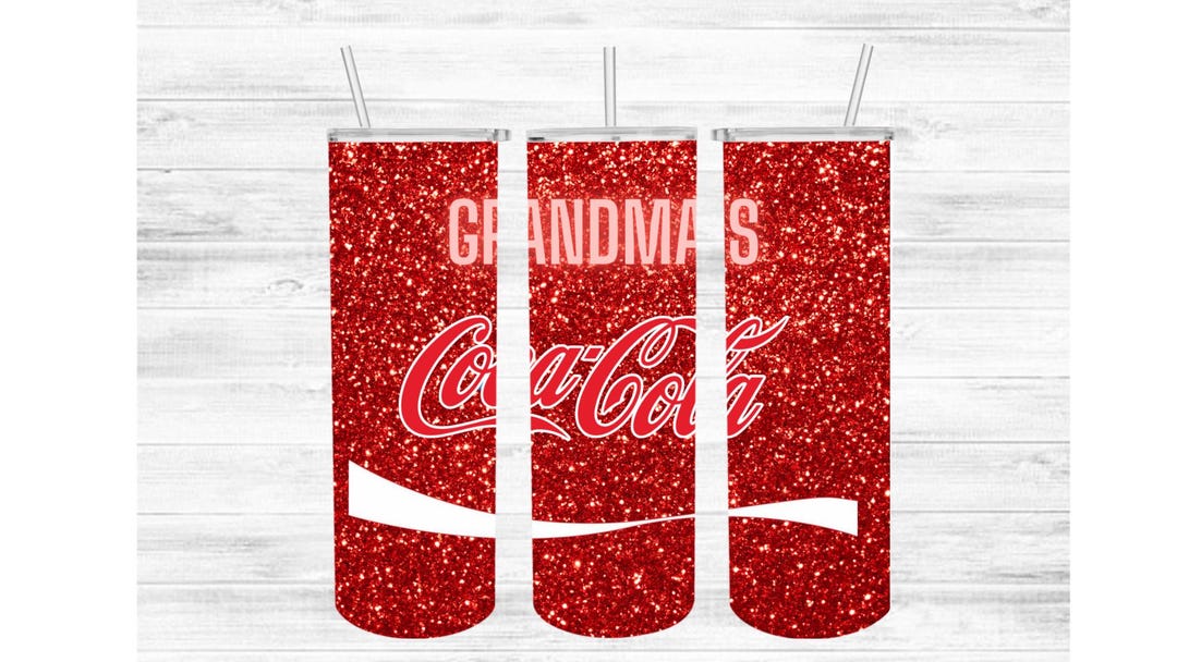 Grandma Coca Cola Wrap 20 Oz Tumbler PNG Instant Download Sublimation ...