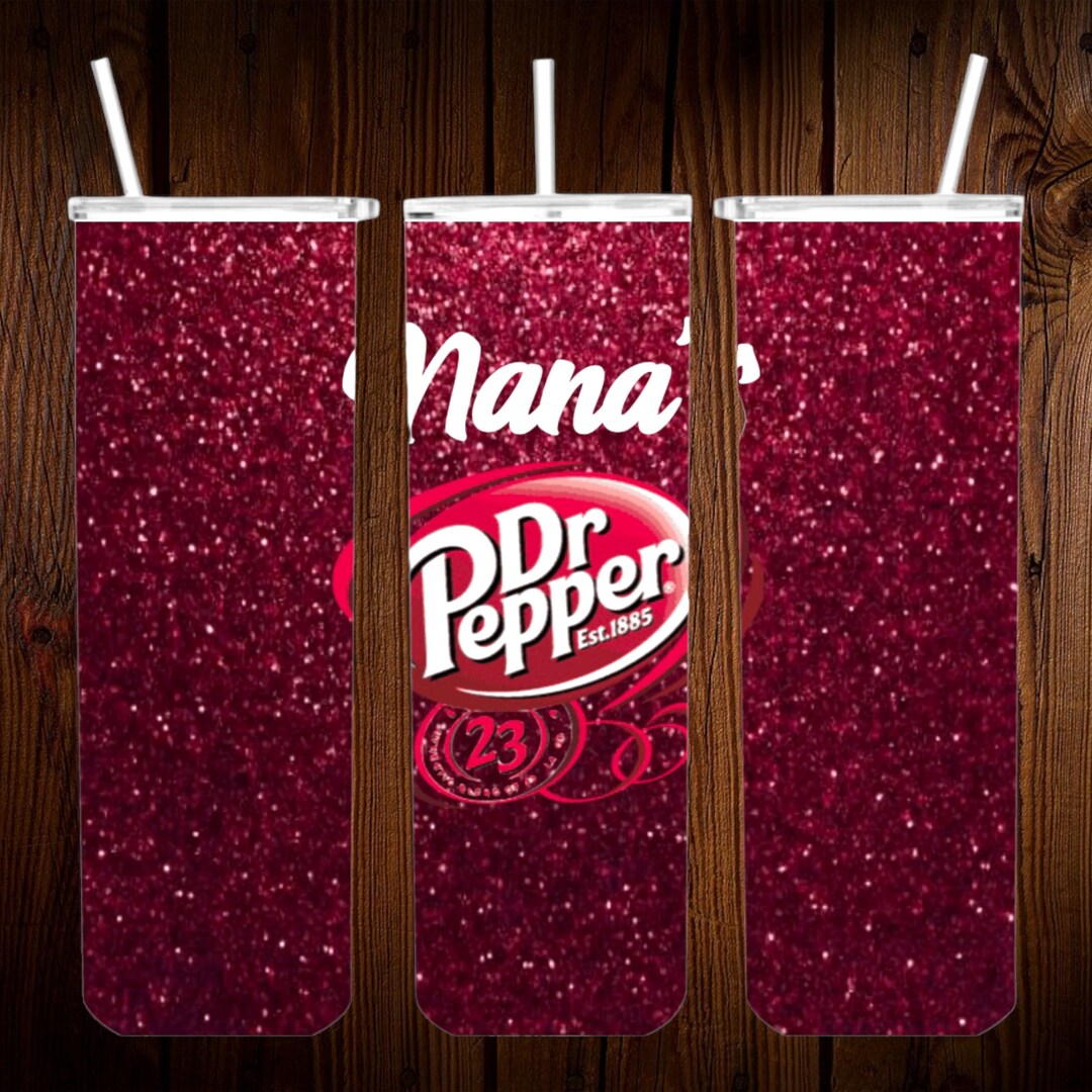 Dr Pepper Nana Wrap 20 Oz Tumbler PNG Instant Download Sublimation ...