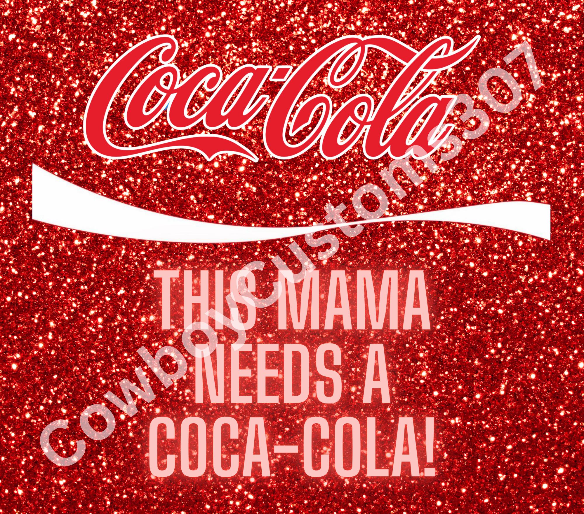 Mama Coca Cola Wrap 20 Oz Tumbler PNG Instant Download Sublimation ...