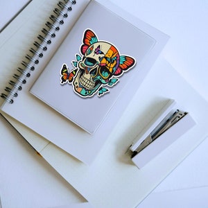 SKULL STICKERS, Transparent Background, High Res, Clipart, Digital PNG ...