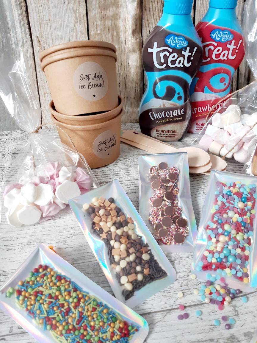 Ice Cream Sundae Kit, DIY Make Your Own Sundae, Date Night, Family ...