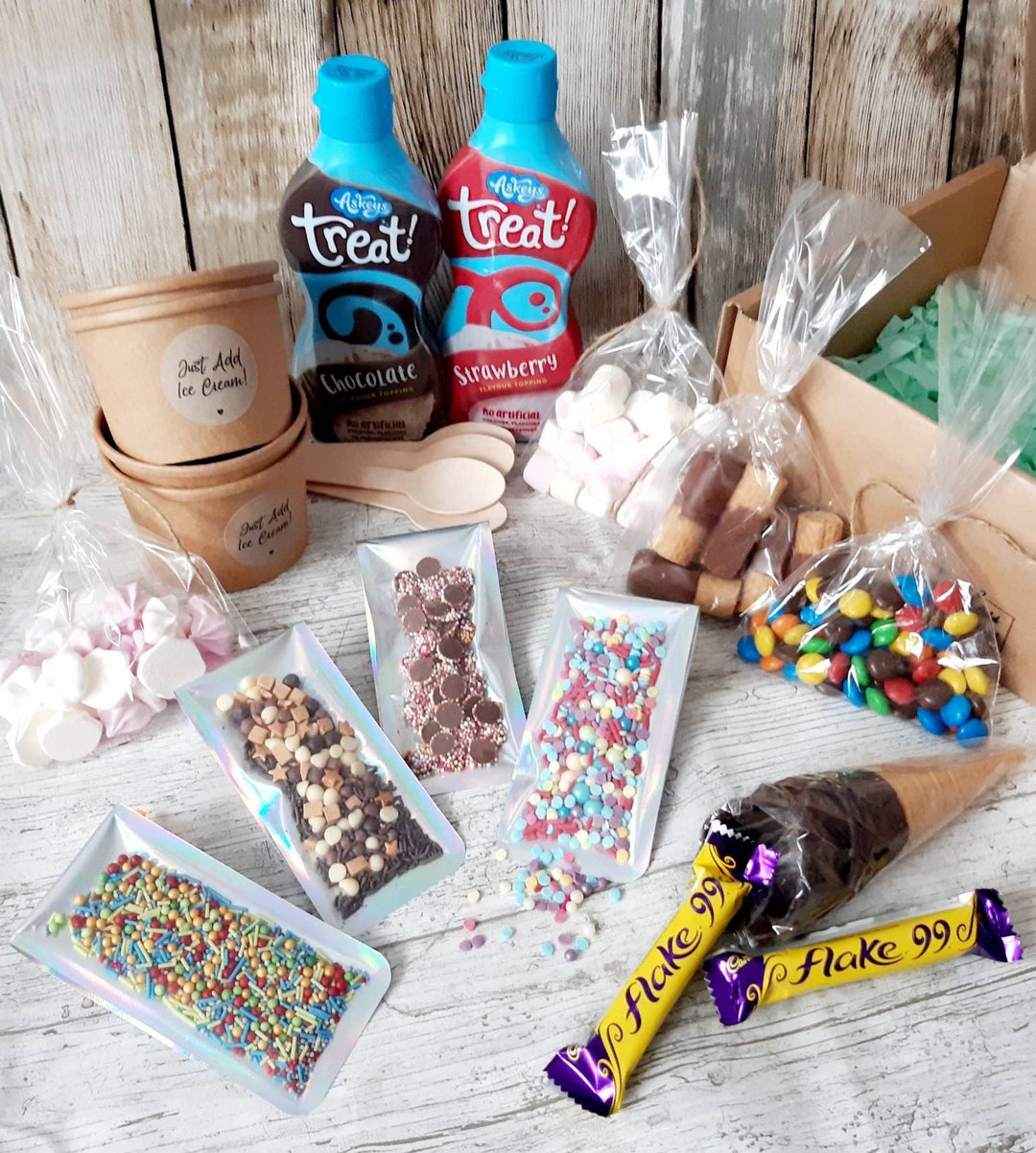 Ice Cream Sundae Kit, DIY Make Your Own Sundae, Date Night, Family ...