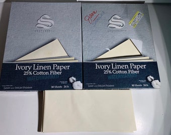 Ivory Linen Paper - Etsy