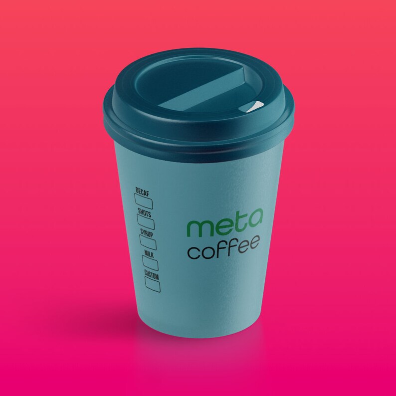 Drawing & Illustration Meta Coffee NFT #31 Non Fungible Token Digital ...